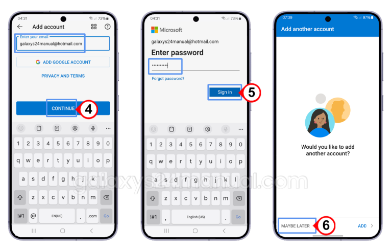 How to Set Up Hotmail on your Samsung Galaxy S24